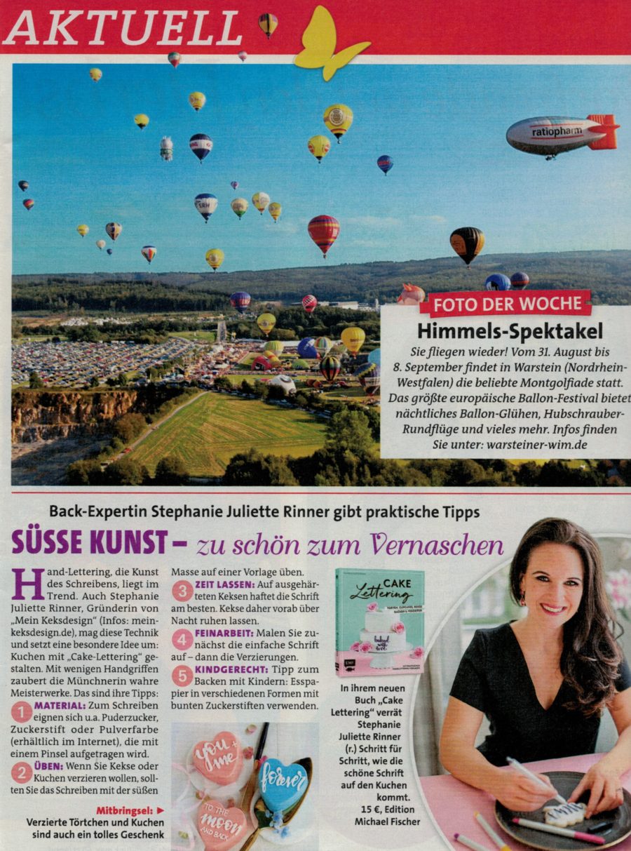 Presse zu Stephanie Juliette Rinner, Mein Keksdesign und Backbox
