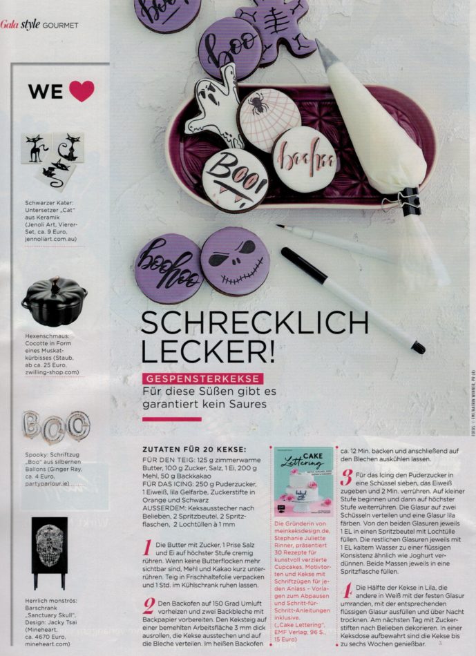 Presse zu Stephanie Juliette Rinner, Mein Keksdesign und Backbox